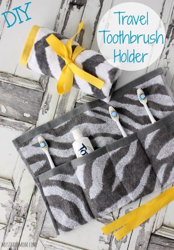 DIY Travel Toothbrush Holder You Can Wash & Reuse! - Must Have Mom