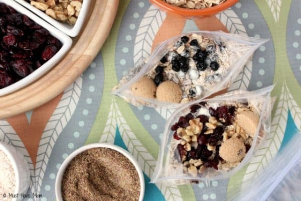 DIY Instant Oatmeal Packets With Ingredient Combinations