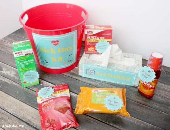 DIY Sick Day Kit With Free Printables! - Must Have Mom