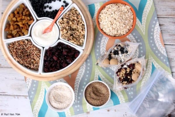 DIY Instant Oatmeal Packets With Ingredient Combinations