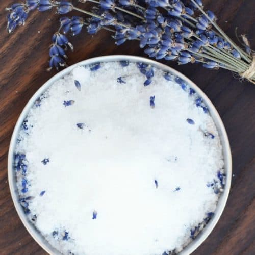 DIY Shimmery Lavender Bath Salt Recipe - Must Have Mom