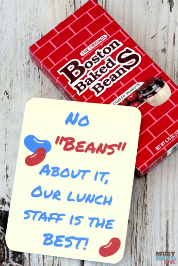 Free School Lunch Hero Day Printable Thank You Cards For Cafeteria ...