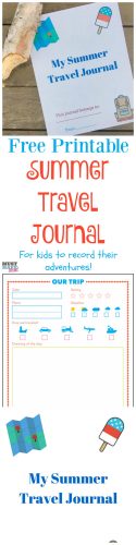 Free Printable Summer Travel Journal For Kids + Travel Ideas! - Must ...