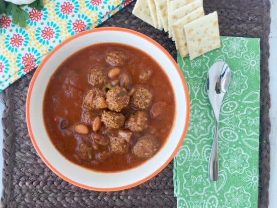 Meatball Chili Recipe For Stove Top OR Slow Cooker! - Must Have Mom