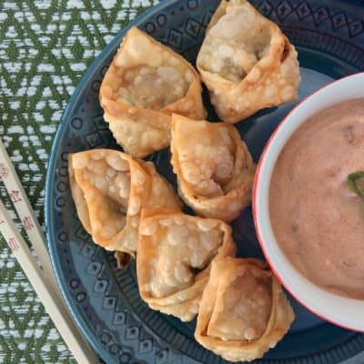 Kid Friendly American Wontons With Sloppy Joe Dipping Sauce Recipe ...