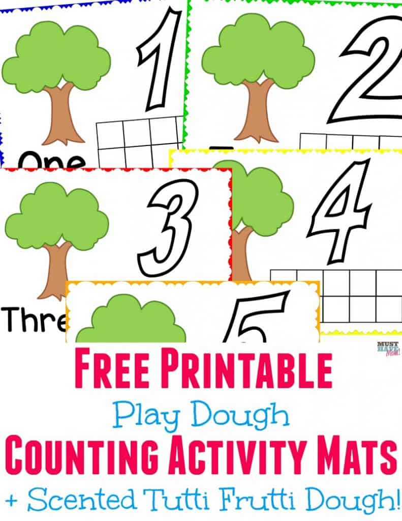 Tutti Frutti Scented Play Dough + Free Printable Playdough Mats! - Must ...