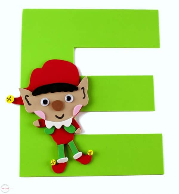 E is for Elf Letter Craft {Free Printables} - Must Have Mom