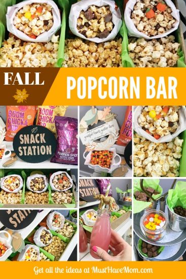 DIY Fall Popcorn Bar For Thanksgiving Or Halloween! - Must Have Mom