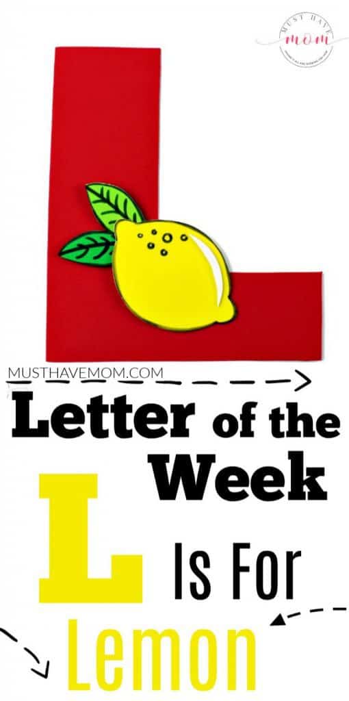 L is for Lemon Letter Craft {Free Printables} - Must Have Mom