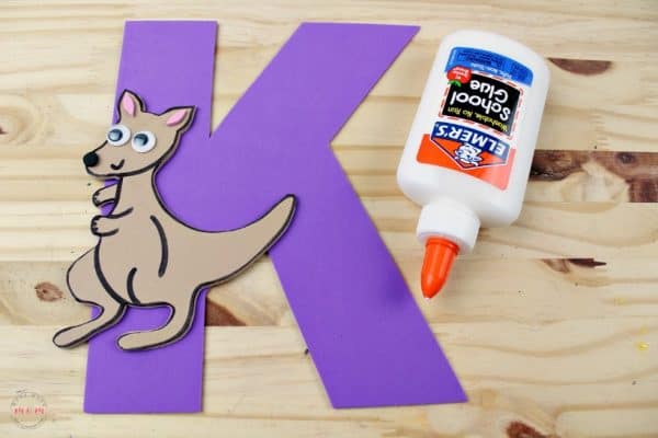 K is for Kangaroo Letter Craft {Free Printables} - Must Have Mom