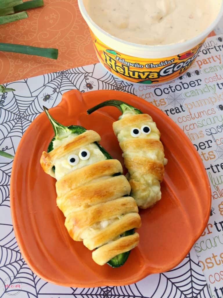 Halloween Mummy Jalapeno Poppers In Oven Recipe! - Must Have Mom