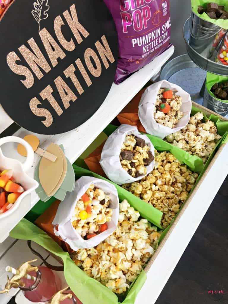 DIY Fall Popcorn Bar For Thanksgiving Or Halloween! - Must Have Mom