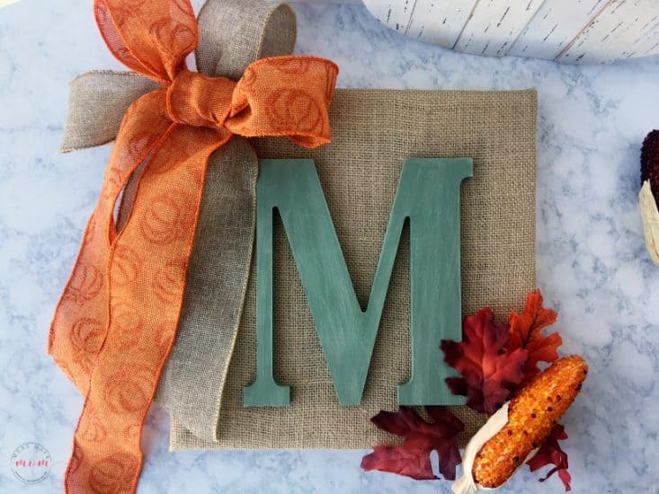 DIY Wooden Monogram Sign For Fall - Must Have Mom