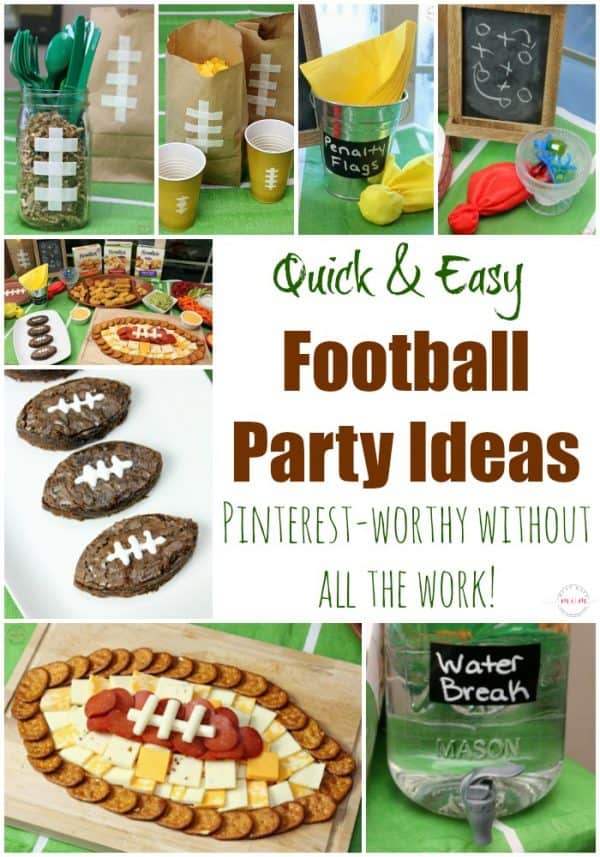 Big Game Football Party Ideas + EASY Football Party Appetizers! - Must ...