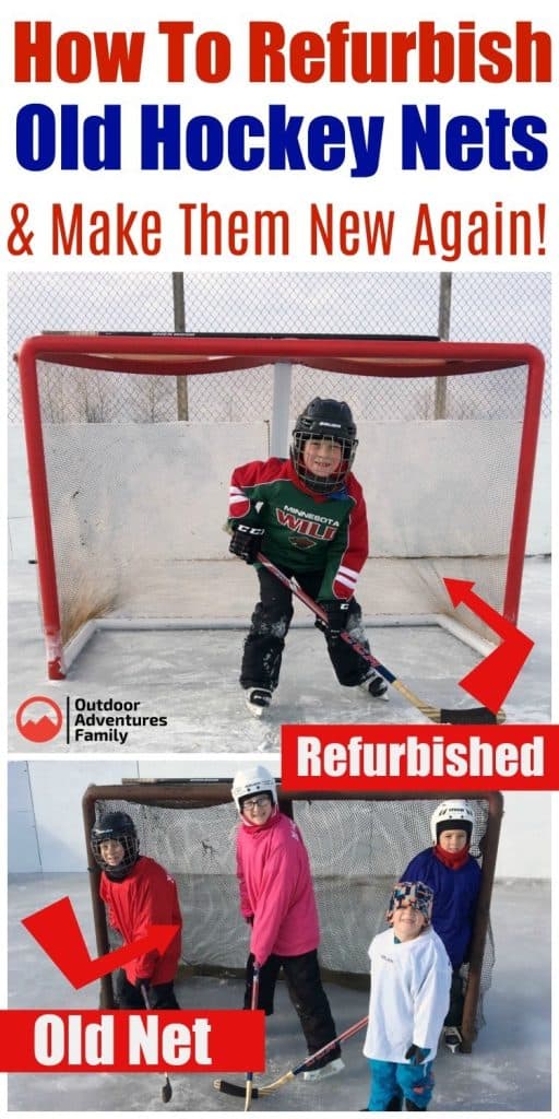 How To Refurbish Old Steel Hockey Nets & Make Them Look New - Must Have Mom