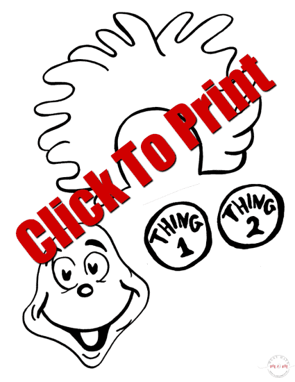 Thing 1 Thing 2 Printable Template Must Have Mom