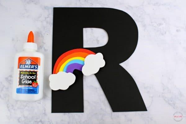 R is for Rainbow Letter Craft {Free Printables} - Must Have Mom