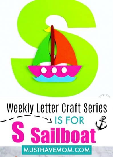 S is for Sailboat Letter Craft {Free Printables} - Must Have Mom