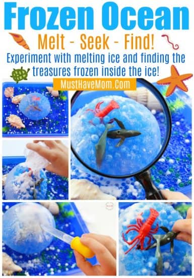 Frozen Ocean Sensory Bin Activity - Must Have Mom