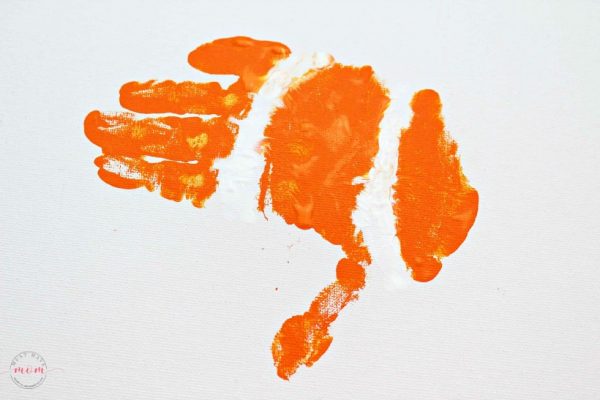 Ocean Clownfish Handprint Art Project - Must Have Mom