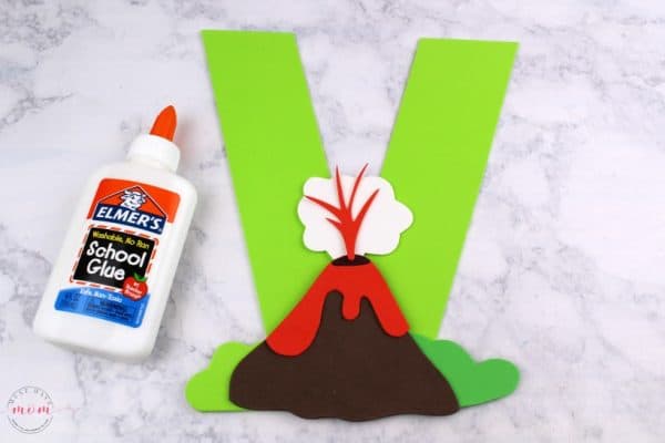 V is for Volcano Letter Craft {Free Printables} - Must Have Mom