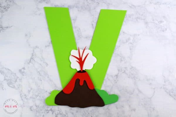 V is for Volcano Letter Craft {Free Printables} - Must Have Mom