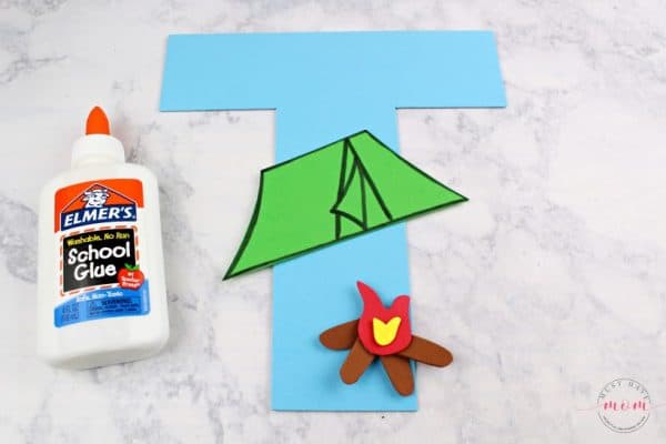 T is for Tent Letter Craft {Free Printables} - Must Have Mom