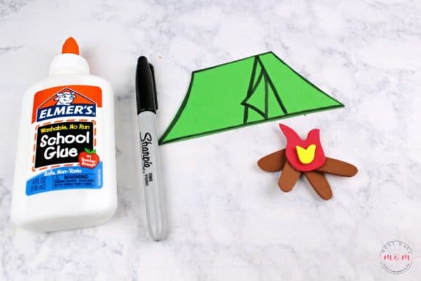T is for Tent Letter Craft {Free Printables} - Must Have Mom