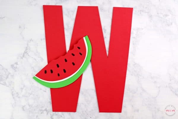 W is for Watermelon Letter Craft {Free Printables} - Must Have Mom