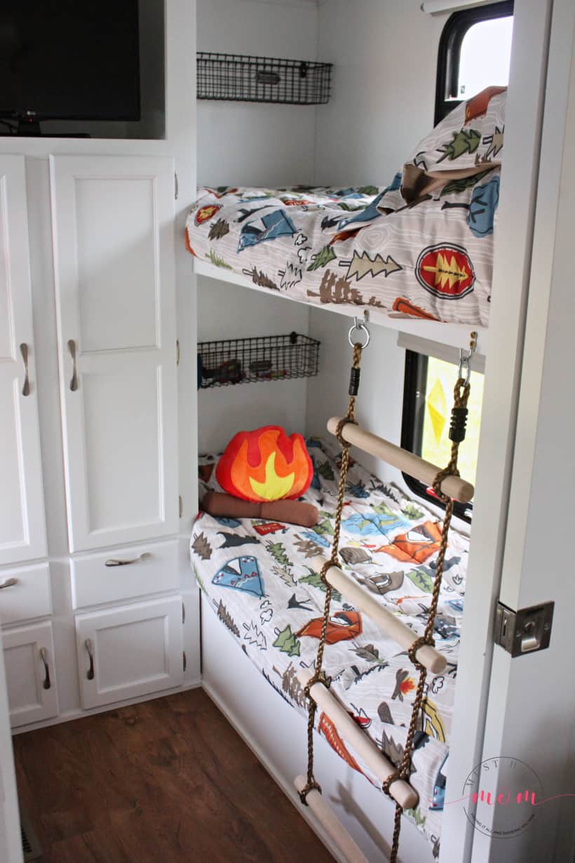 RV Bunk Ladder DIY RV Bunkhouse Remodel Must Have Mom RV Bunk Ladder DIY RV Bunkhouse Remodel Must Have Mom