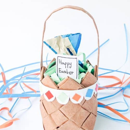 Paper Weaving Basket | Easter Crafts For Kids - Must Have Mom
