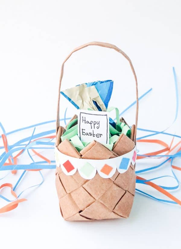 Paper Weaving Basket | Easter Crafts For Kids - Must Have Mom