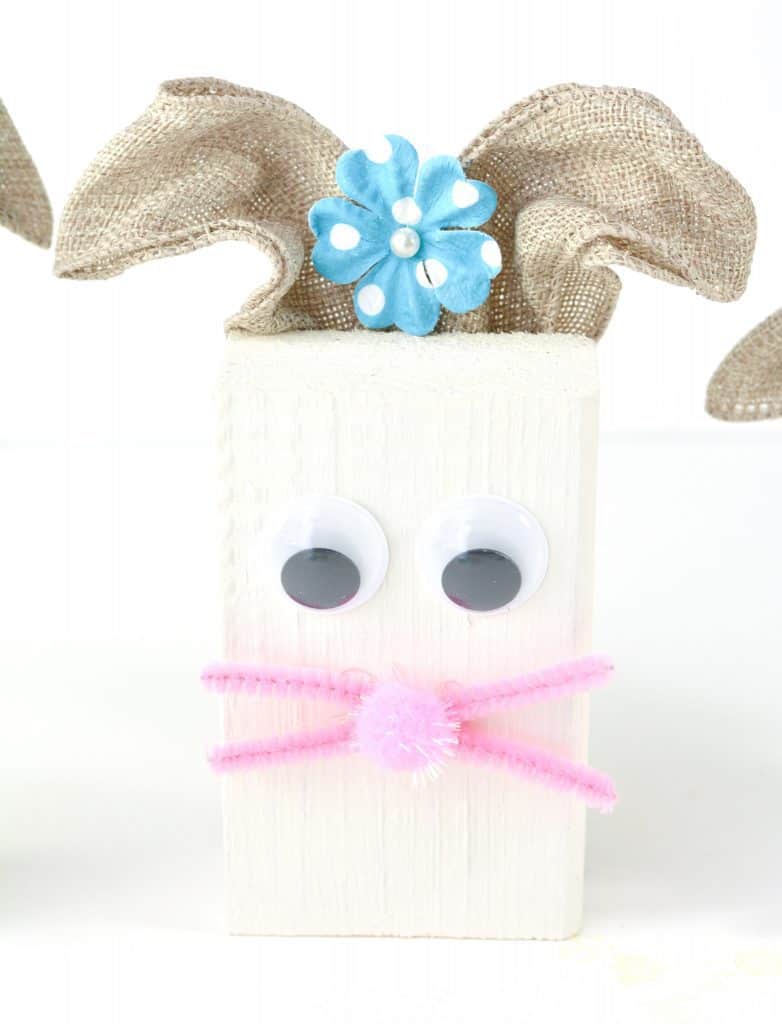 Easter Crafts For Kids | Wood Block Easter Bunny - Must Have Mom