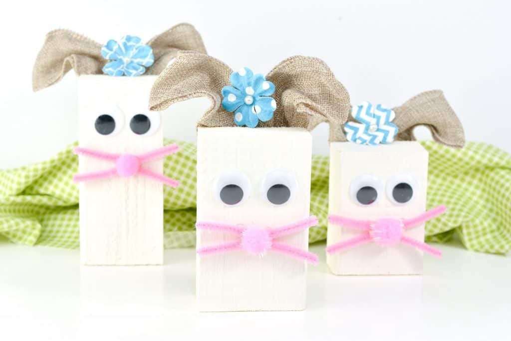 Easter Crafts For Kids | Wood Block Easter Bunny - Must Have Mom