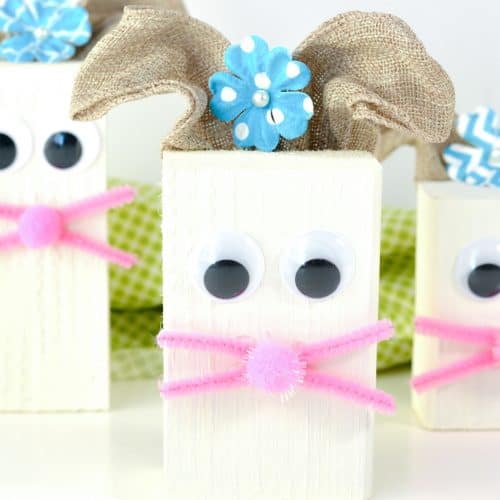 Easter Crafts For Kids | Wood Block Easter Bunny - Must Have Mom