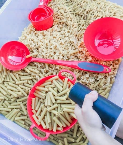 Pasta Sensory Bin Activity - Must Have Mom