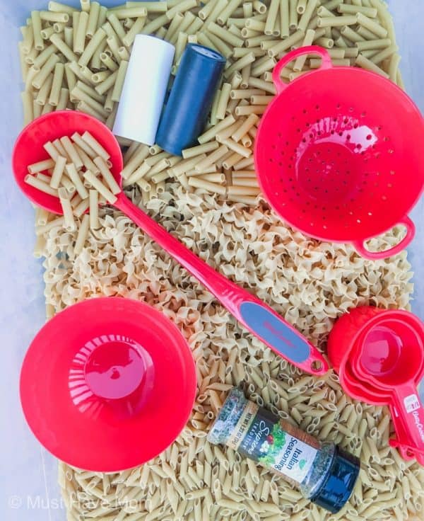 Pasta Sensory Bin Activity - Must Have Mom