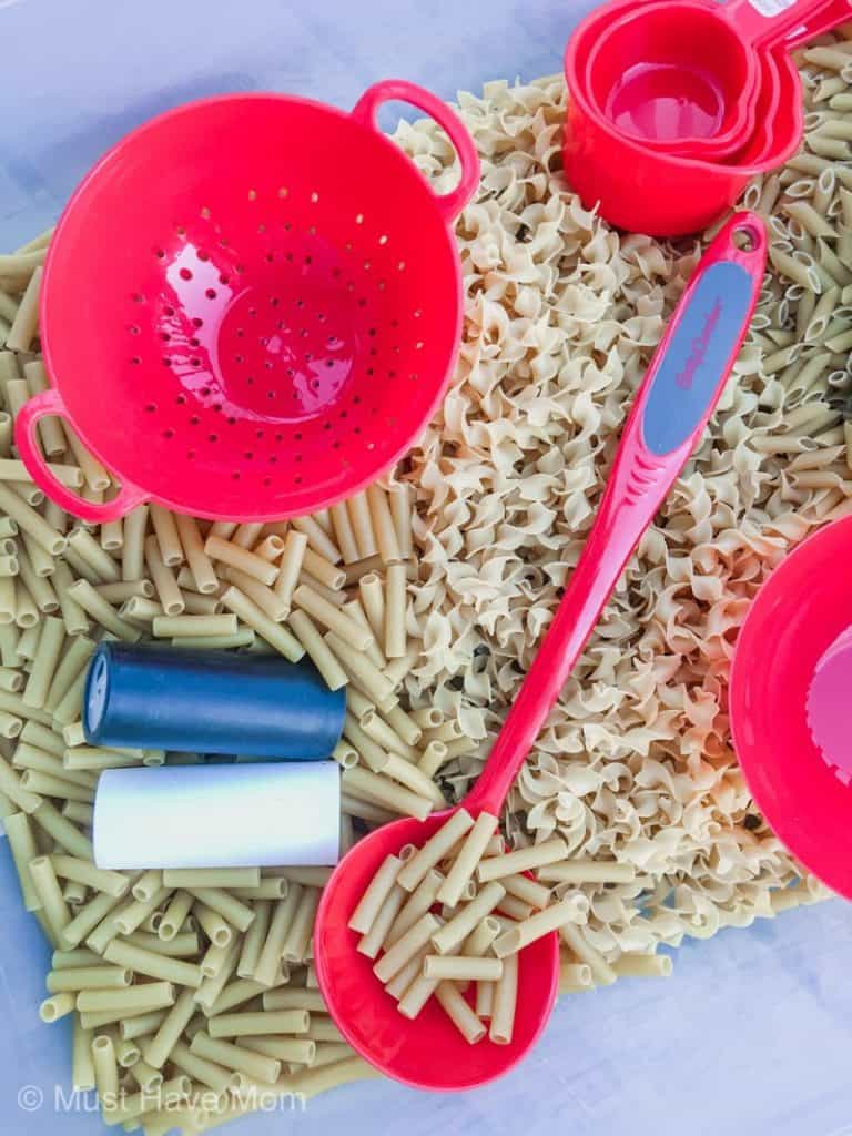 Pasta Sensory Bin Activity - Must Have Mom