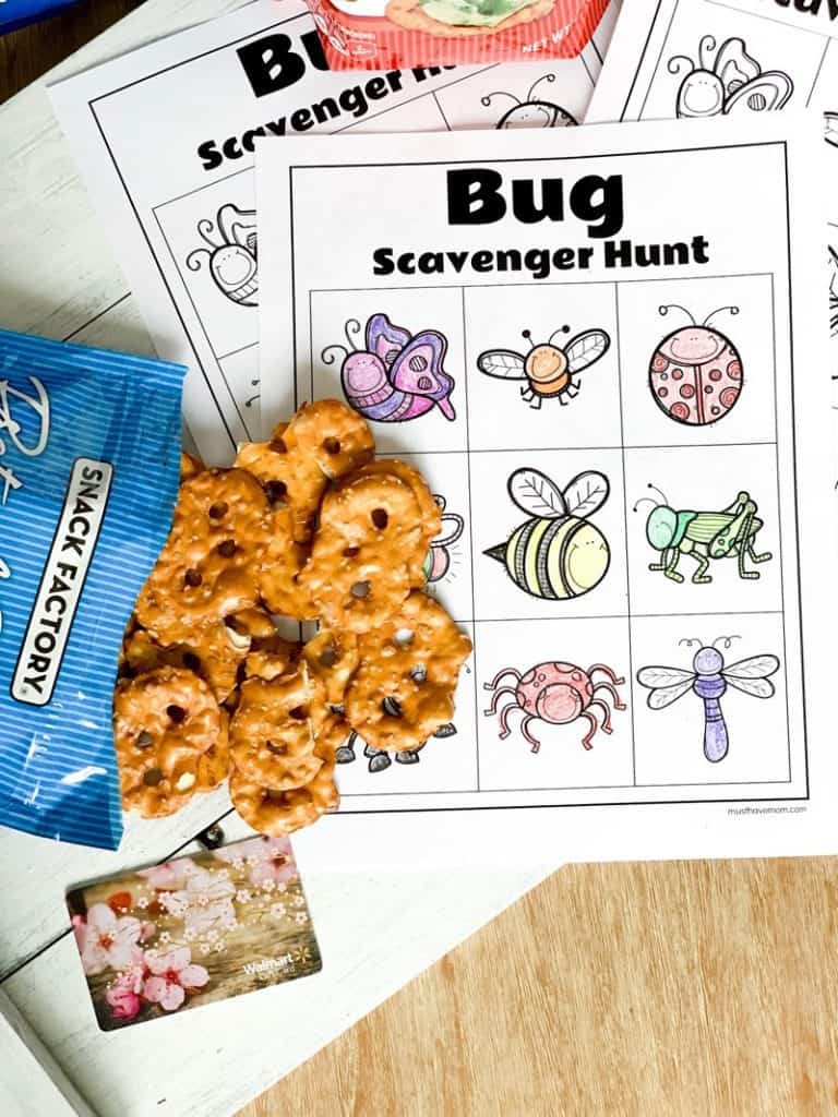 Bug Scavenger Hunt For Kids with Free Printable! - Must Have Mom