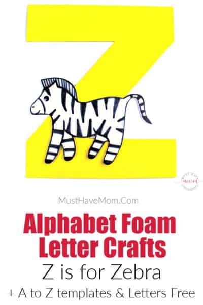 Z is for Zebra Letter Craft {Free Printables} - Must Have Mom