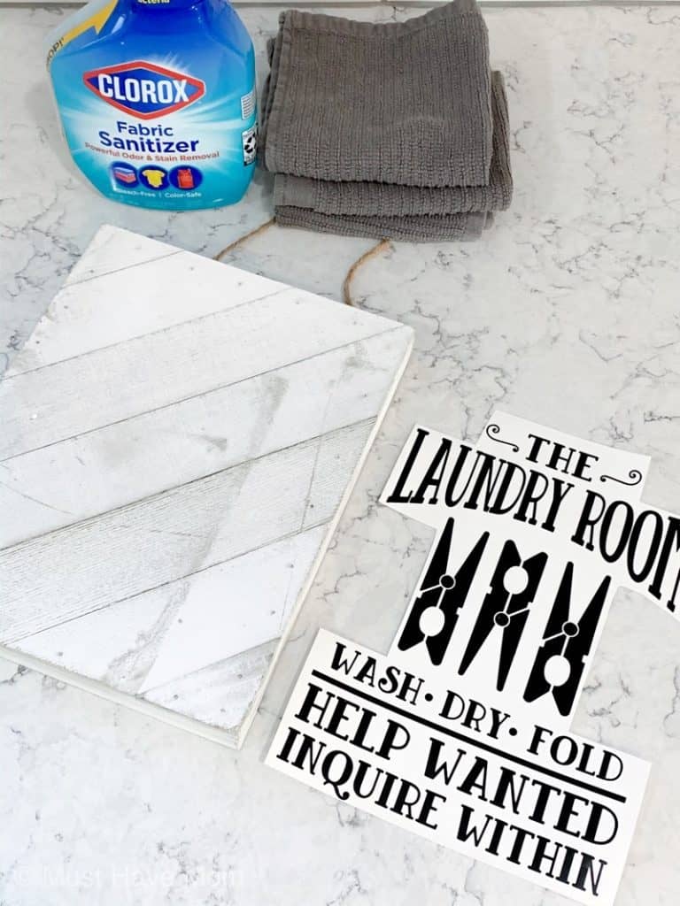 DIY Laundry Sign + Laundry Tips - Must Have Mom