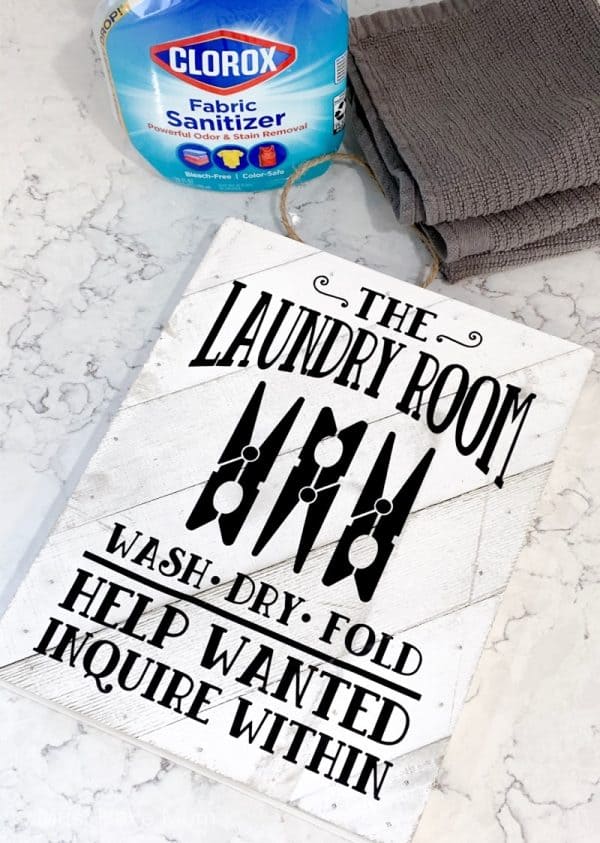 DIY Laundry Sign + Laundry Tips - Must Have Mom