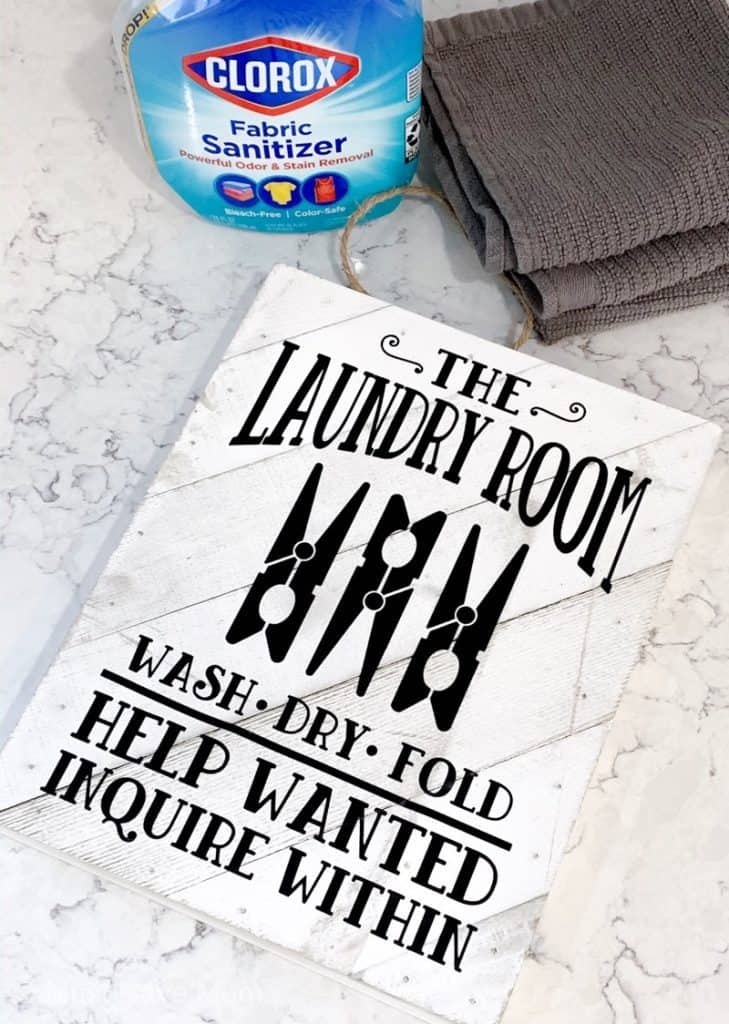 DIY Laundry Sign + Laundry Tips - Must Have Mom