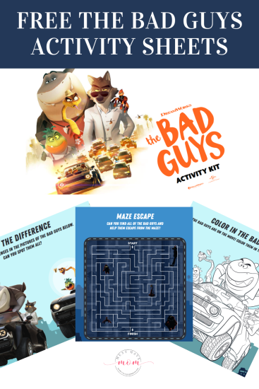 Free The Bad Guys Activity Sheets - Must Have Mom
