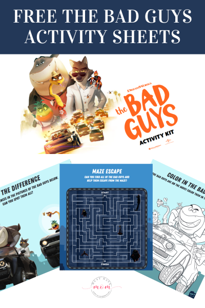 Free The Bad Guys Activity Sheets - Must Have Mom